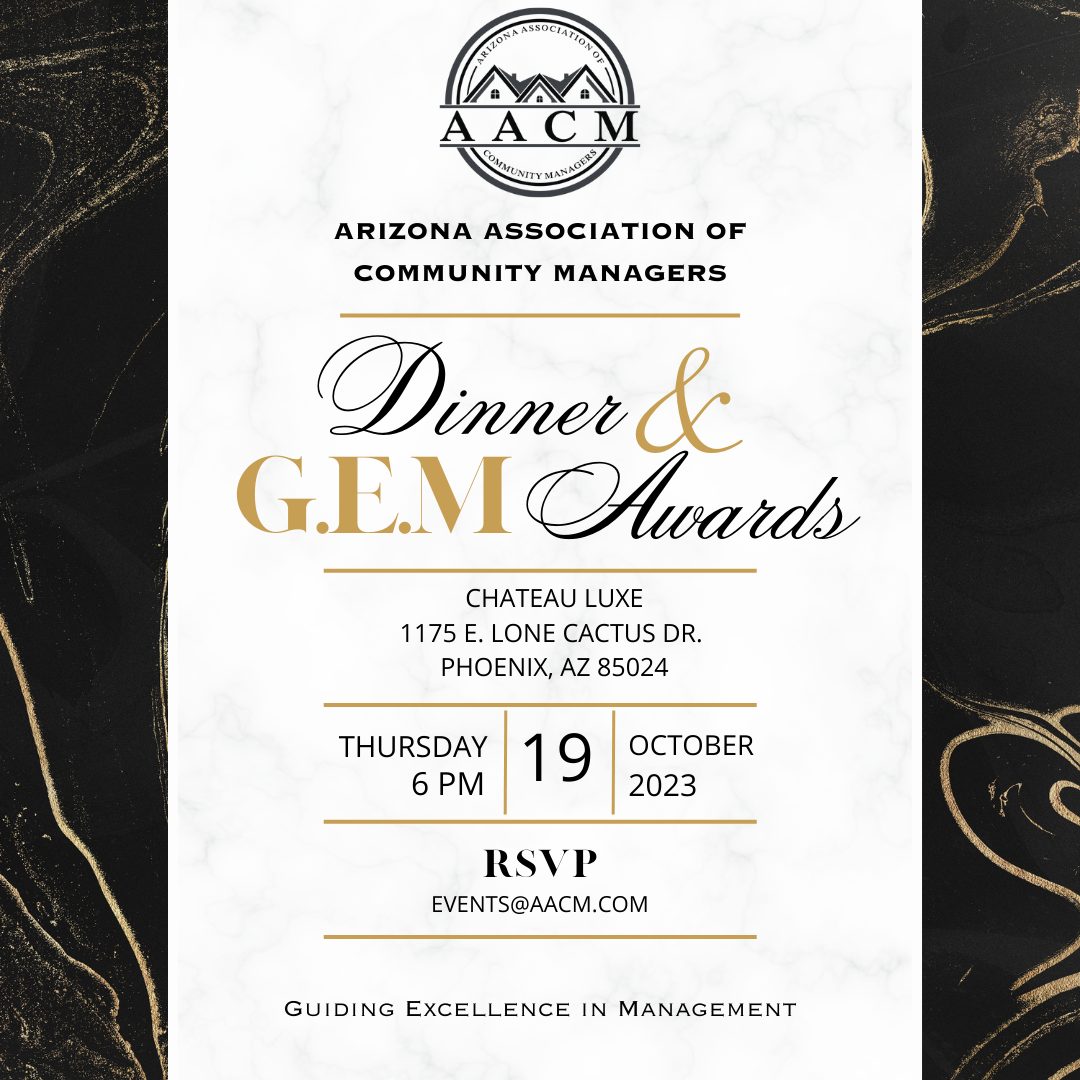 GEM Gala at Chateau Luxe - Arizona Association of Community Managers